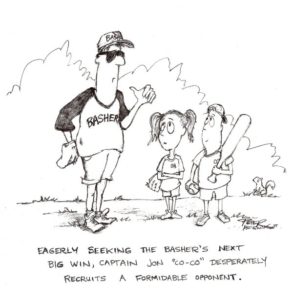 Old Men Playing Softball – Beyond the Gate